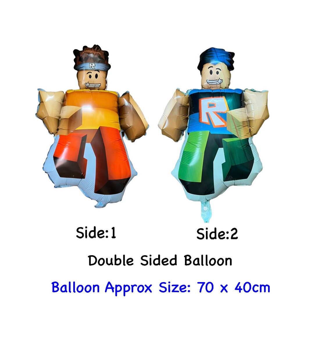 Brand New Roblox Boy Character 70CM Double Sided Foil Balloon Kids ...