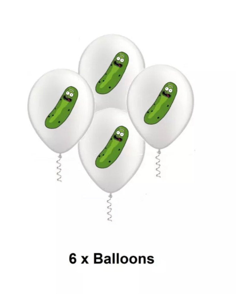 Famous Rick and Morty Pickle Rick 12 Latex Balloons White - Etsy UK