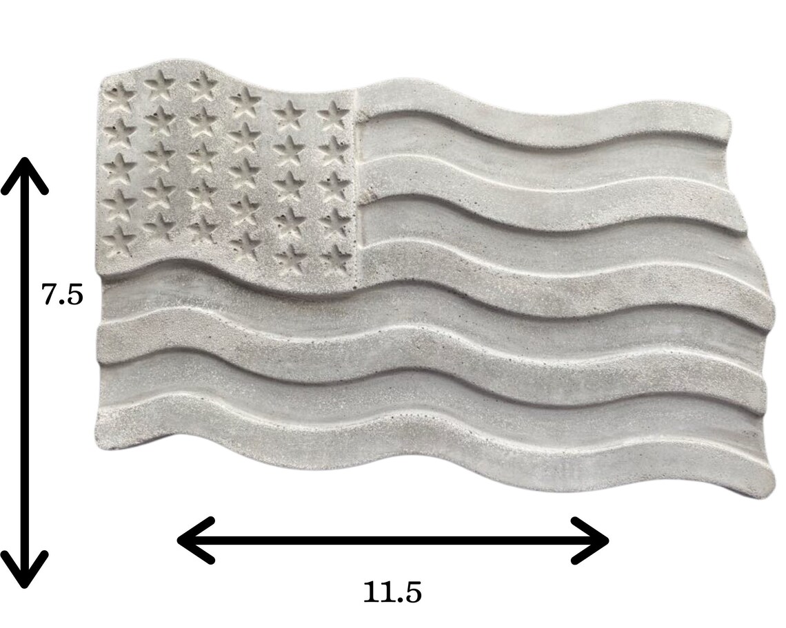 American Flag Garden Stone-Stepping Stone-American | Etsy