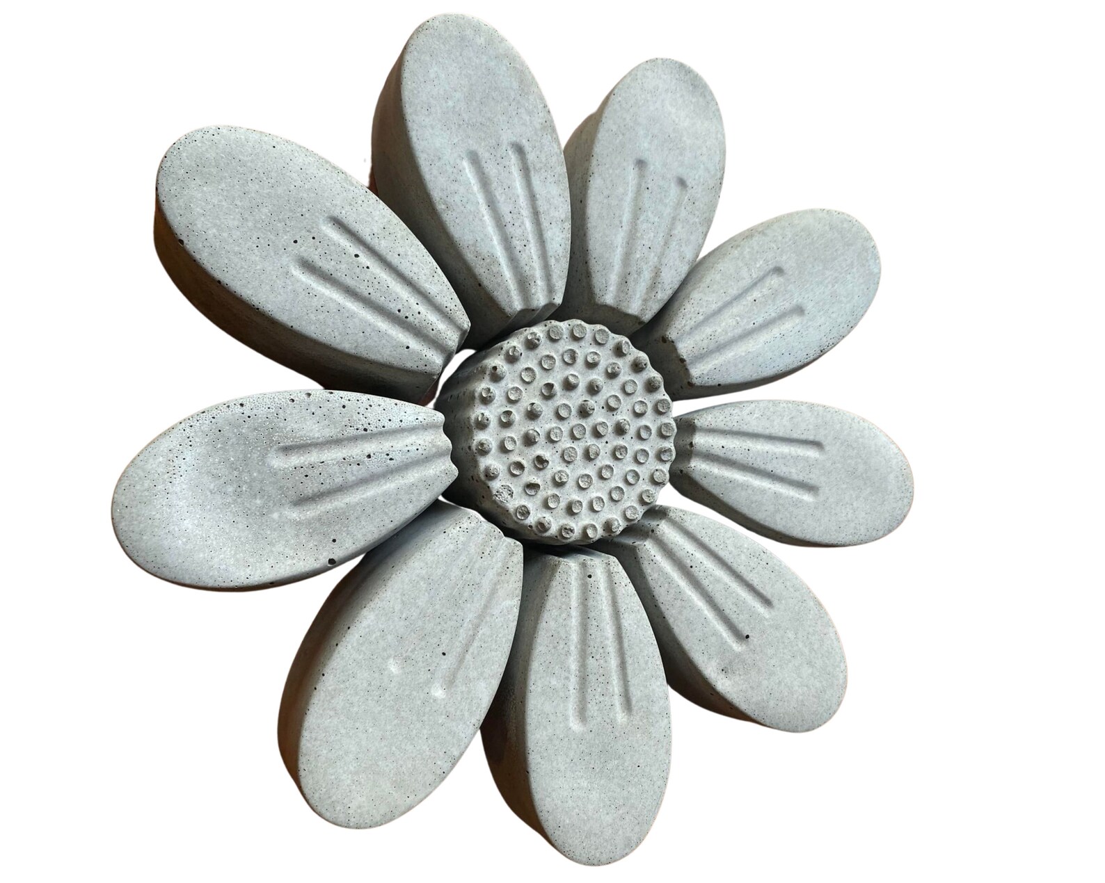 Cement Daisy Stepping Stone: Handmade Garden Decor (9x9x1.5) - Etsy