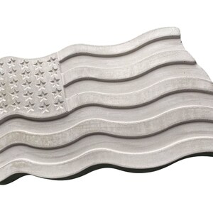 American Flag Garden Stone-stepping Stone-american Decor-garden Decor ...