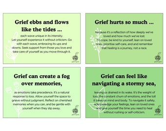 Grief Affirmation Cards Digital, Grief Affirmations, Digital ...