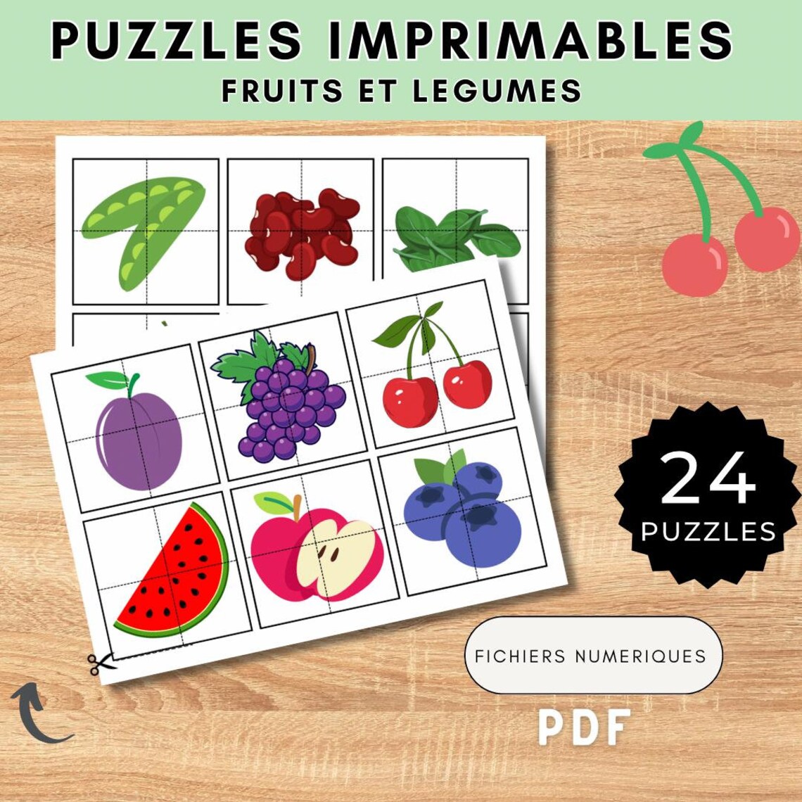Fruits and Vegetables | Puzzles for Kids | Early Years | Homeschool ...