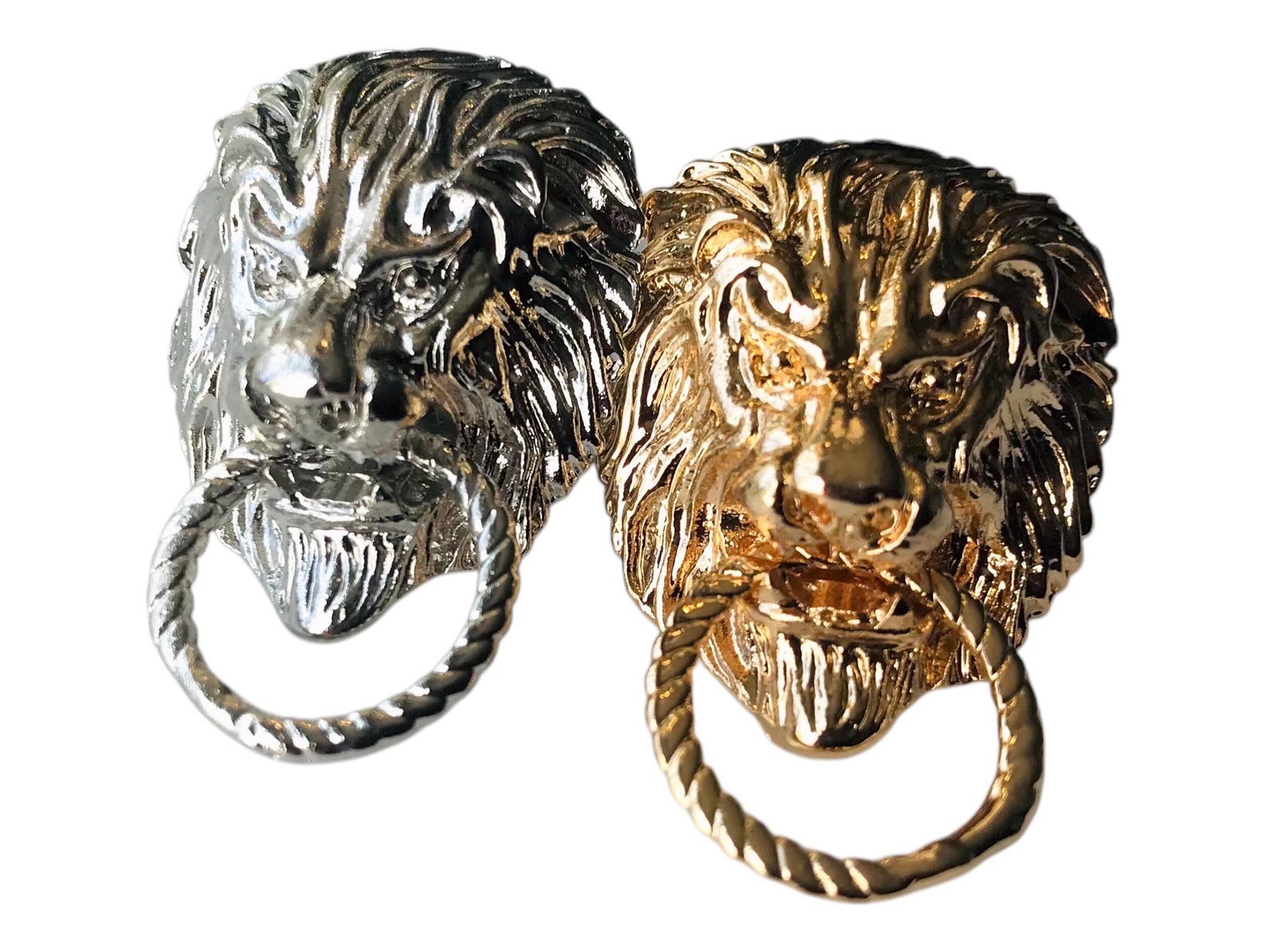 Lapel or Hat Pin, Miniature Door Knocker, Gold or Silver Tone, Detailed ...