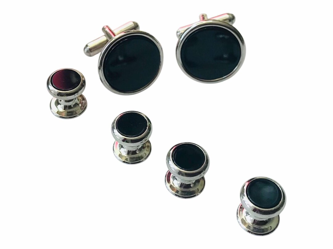 Preowned Retro Design Classic Cufflinks and Tuxedo Shirt Stud Set, by ...