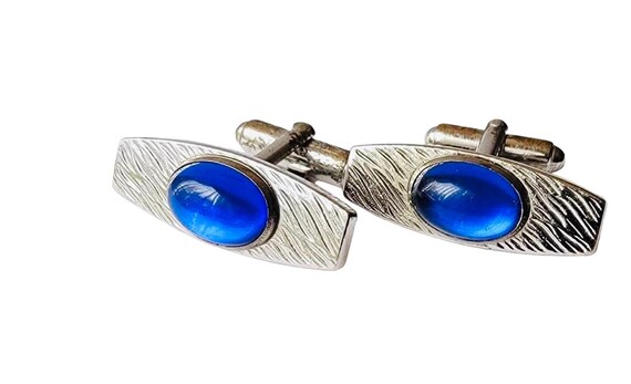 Classic 1950s Cufflinks, Mid Century Modern Minimalis… - Gem