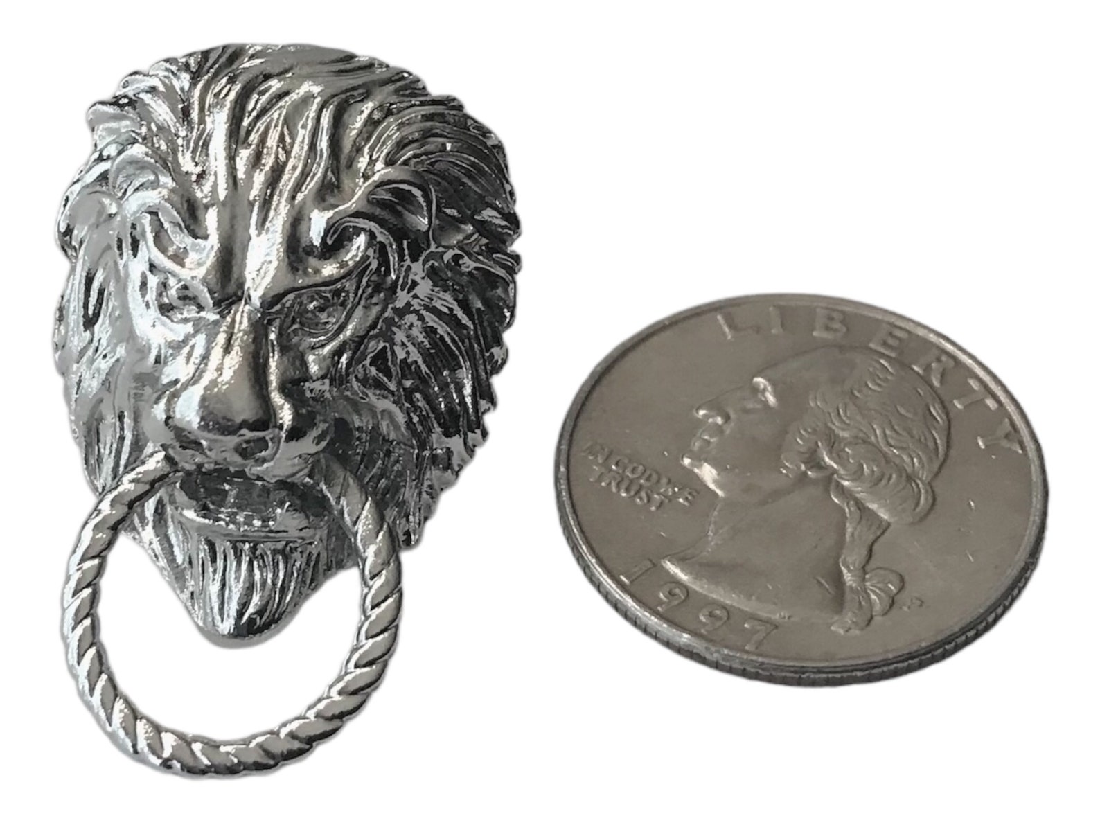 Lapel or Hat Pin, Miniature Door Knocker, Gold or Silver Tone, Detailed ...