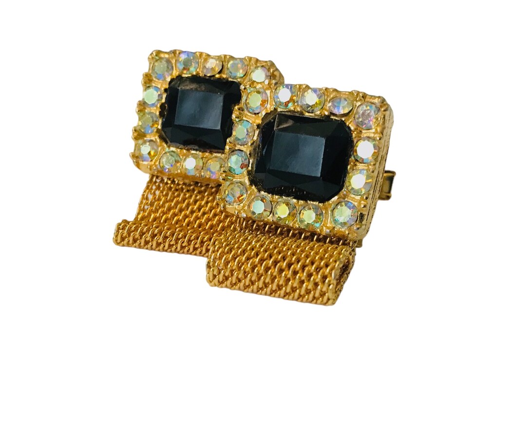 Vintage Man Cufflinks, Retro 70s Big 80s Formalwear Cufflinks ...