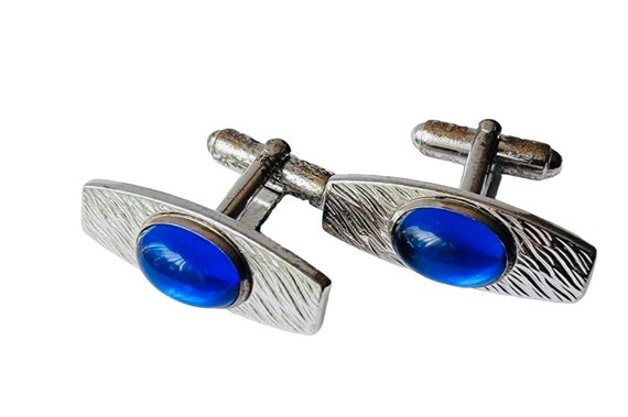 Classic 1950s Cufflinks, Mid Century Modern Minimalis… - Gem