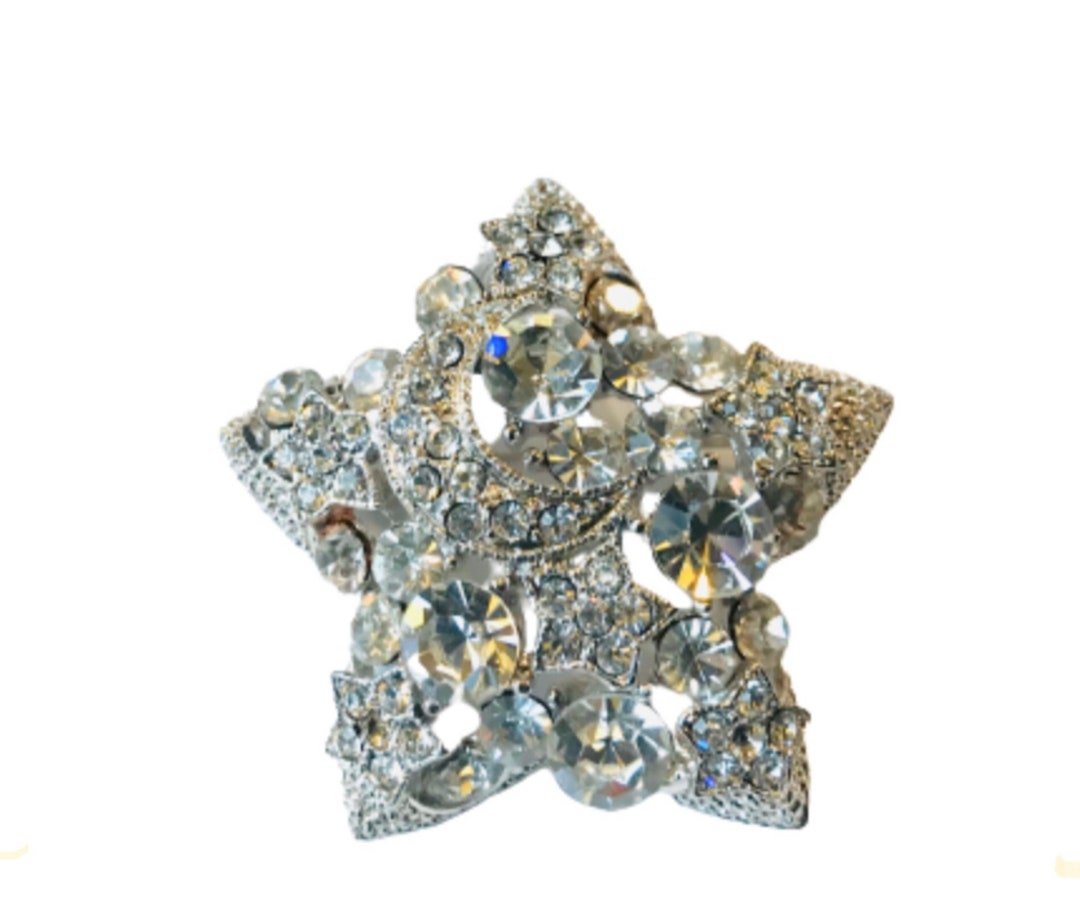 Rock Star Pin Vintage 1980s Bling Great Lapel Pin or Brooch Great Gift ...