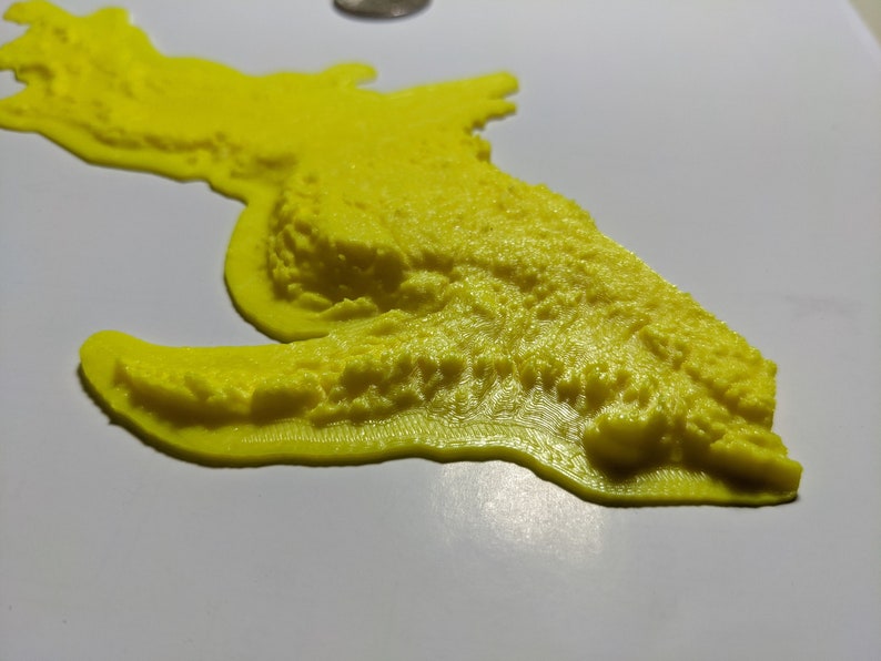 Topographic Map of Michigan's Upper Peninsula (UP) - Etsy
