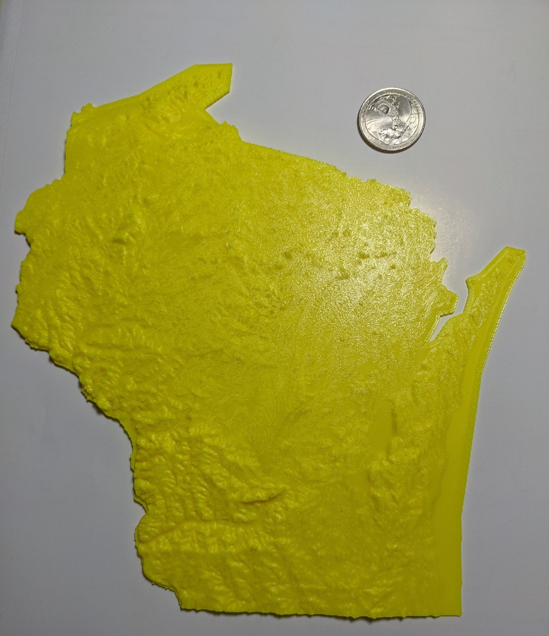 Wisconsin Topographic Map - Etsy