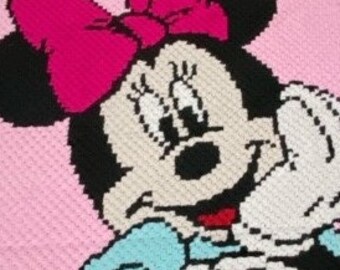 Minnie. Mouse Afghan - Etsy