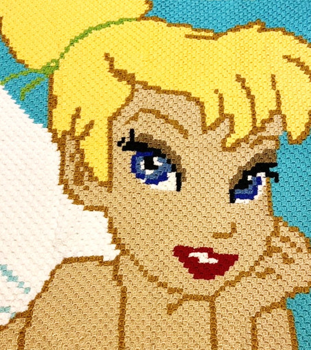 Tinker Bell Tink Disney Afghan Blanket Cover Crochet - Etsy