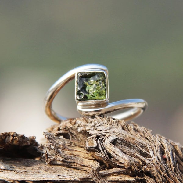 Rough Gemstone Ring - Etsy