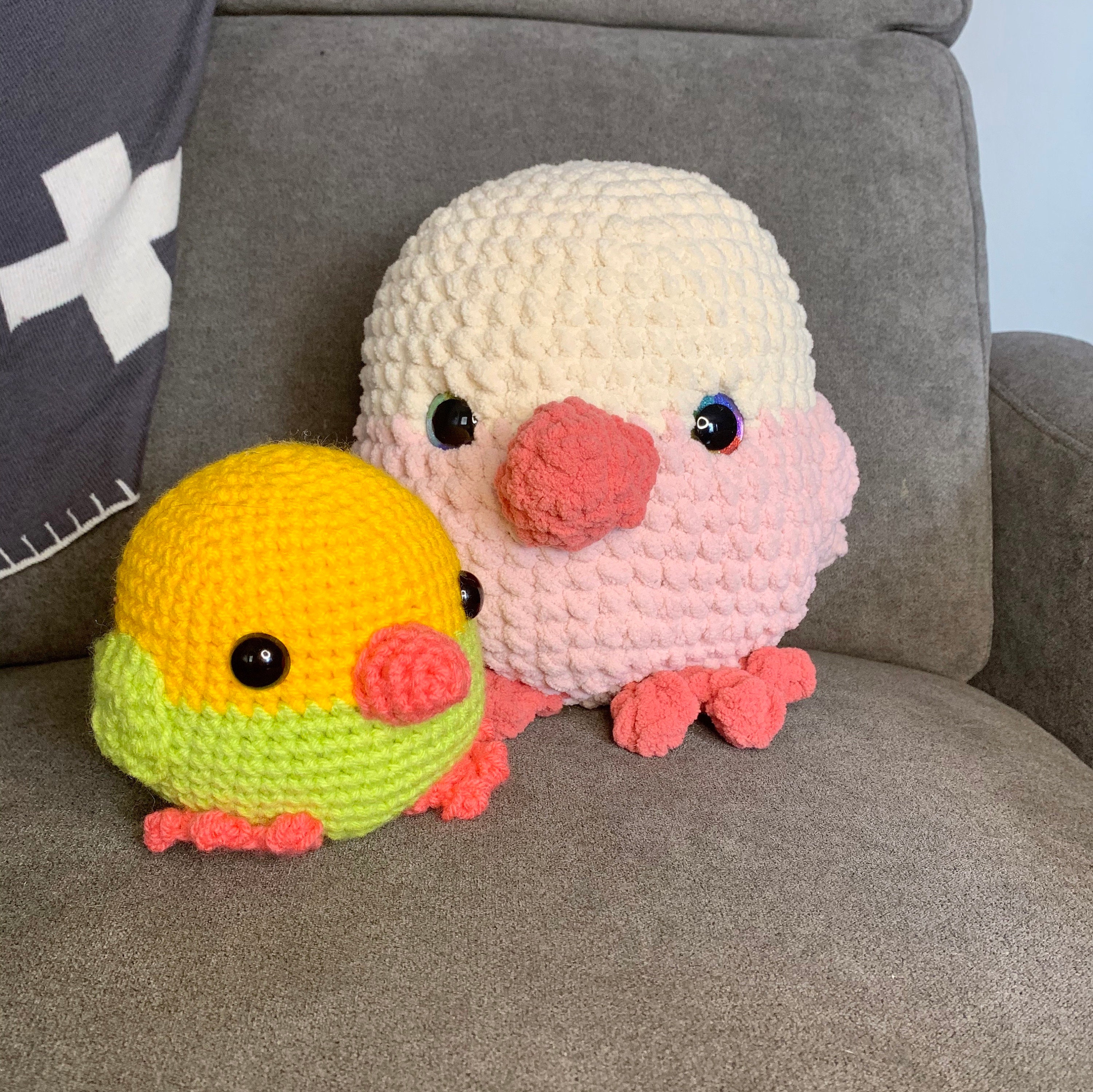 Crochet Large Round Parakeet Bird Plush Stuffed Animal - Etsy UK