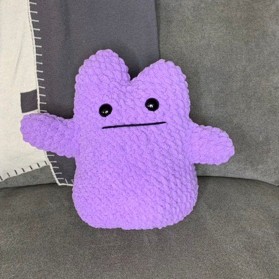 Crochet Ditto Pokemon Chenille Plush Stuffed Animal Handmade - Etsy