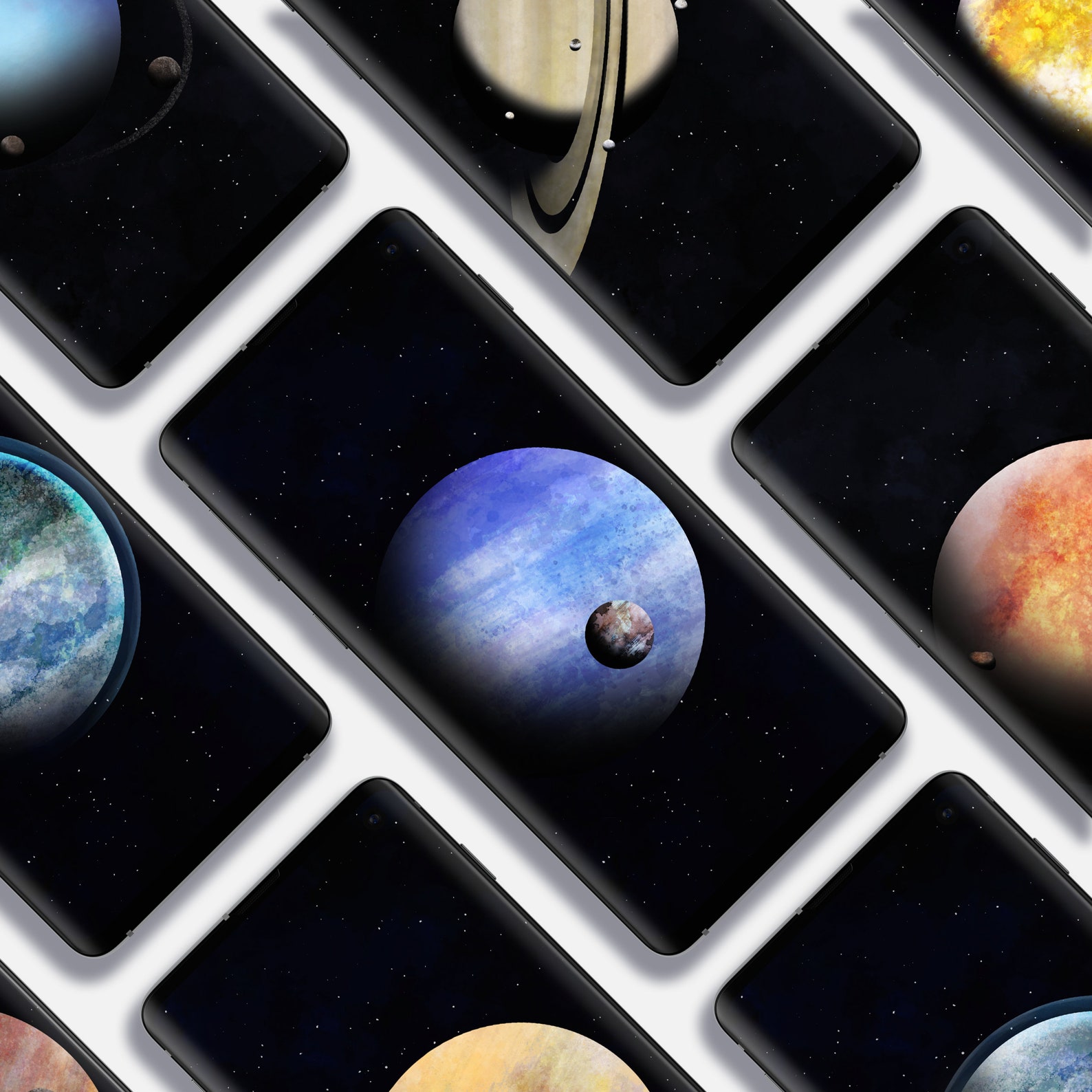 Neptune Phone Wallpaper /space Wallpaper / Astronomy Wallpaper ...