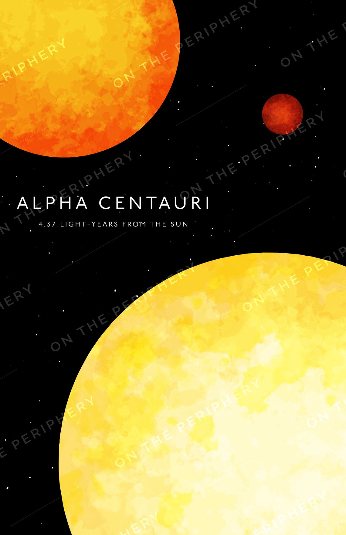 Alpha Centauri Printable Poster / Stars / Art Print / | Etsy