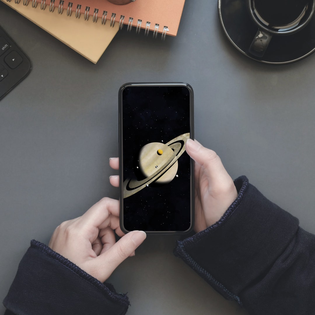 Saturn Phone Wallpaper / Saturn Art / iPhone Wallpaper / Samsung ...