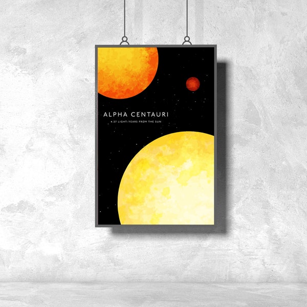 Alpha Centauri Poster - Etsy