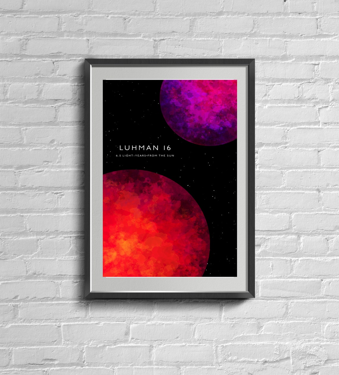 Luhman 16 Astronomy Poster / Stars / Art Print / Space Art ...