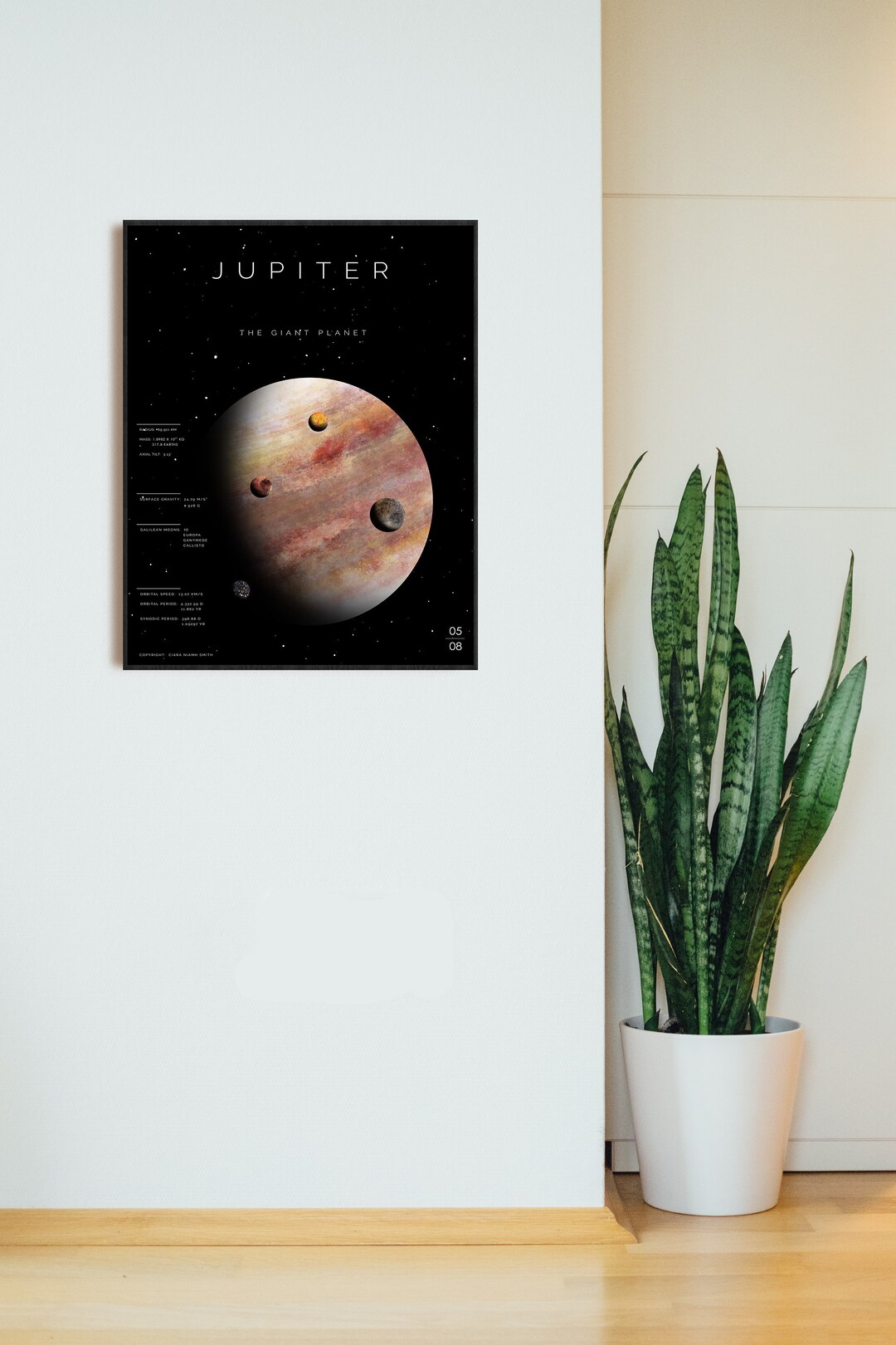 Digital Jupiter Poster - Etsy