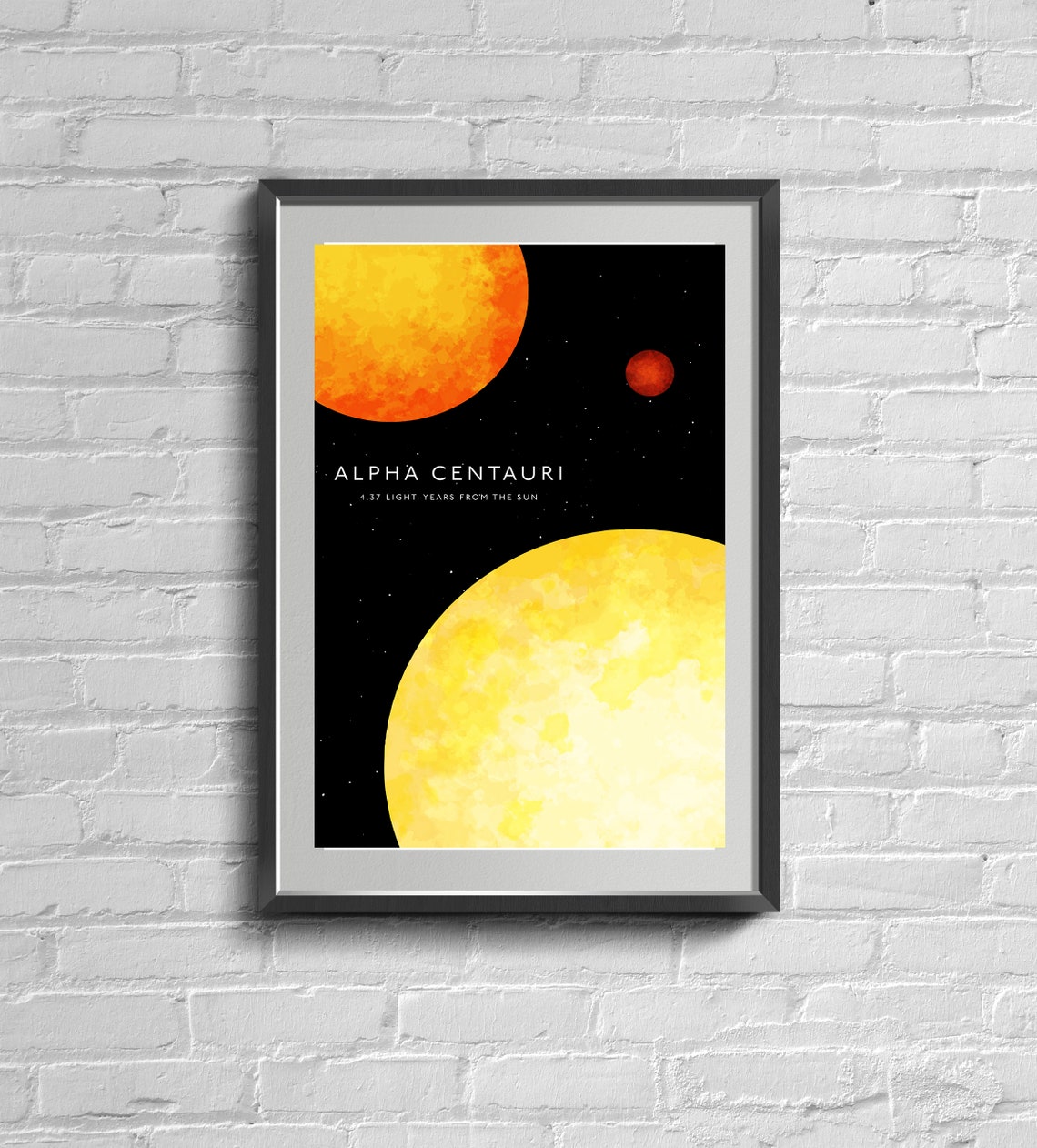 Alpha Centauri Printable Poster / Stars / Art Print / | Etsy