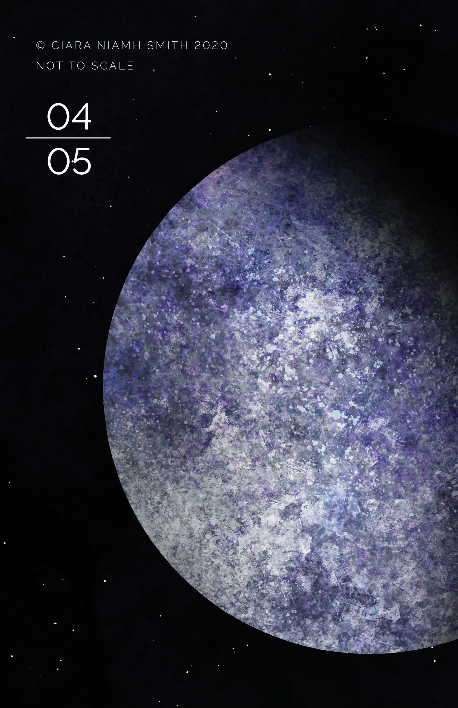 Dwarf Planet Eris / Printable Science Poster / Astronomy Art / Planets ...
