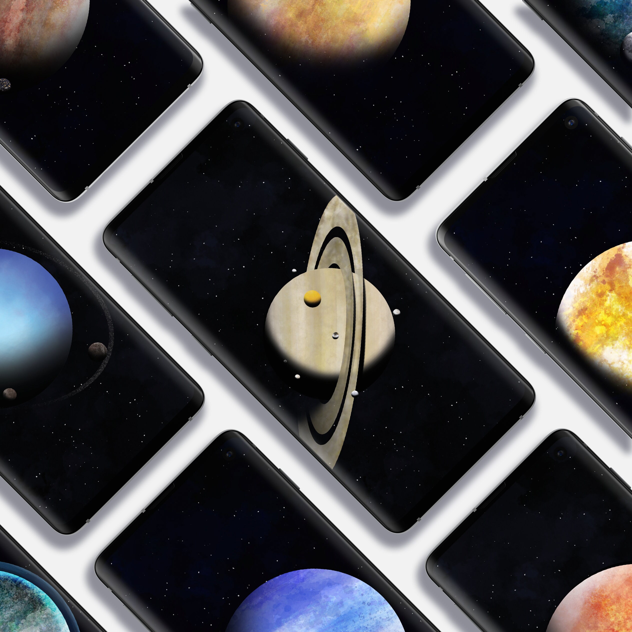Saturn Phone Wallpaper / Saturn Art / iPhone Wallpaper / Samsung ...