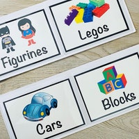 Editable Toy Storage Labels | Playroom Bin Organization | Toy Trofast ...
