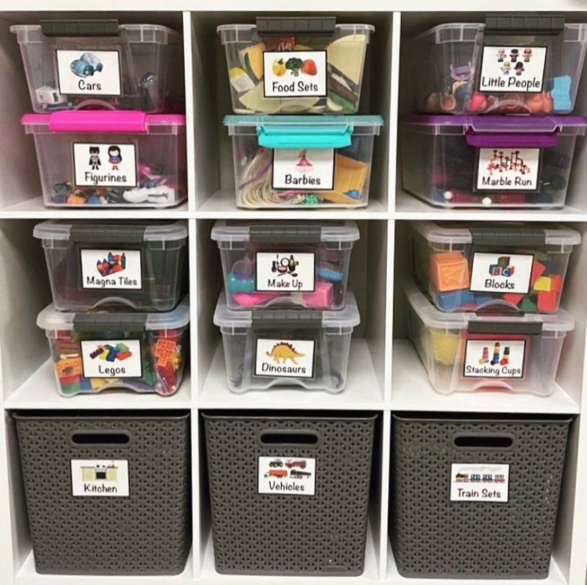 Toy Storage Labels for Playroom | Etsy