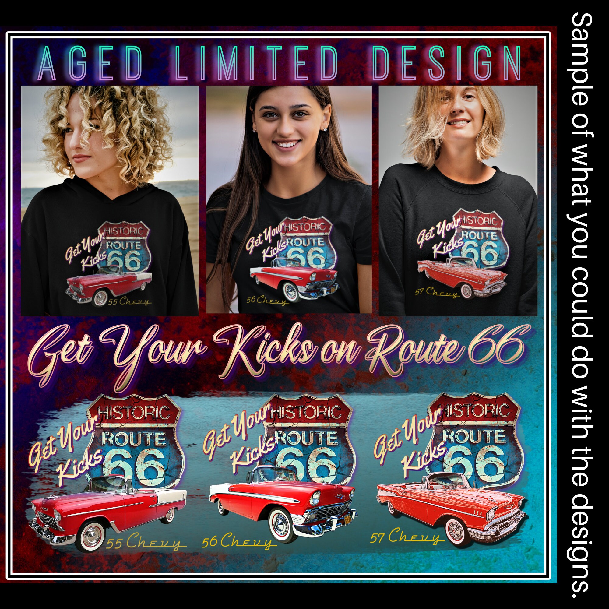 55 56 57 Chevy PNG Car Lover Gift Racing Classic Car Vintage American ...