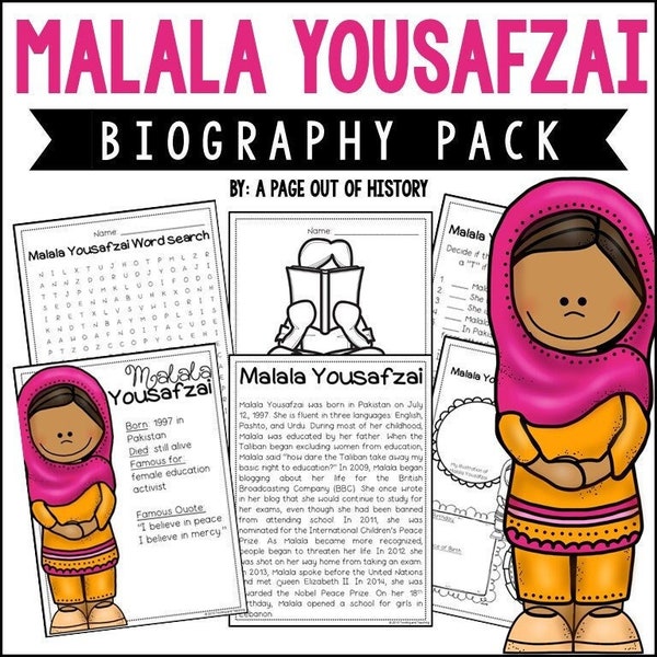 Malala Yousafzai - Etsy