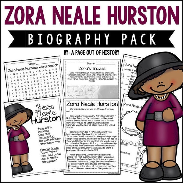 Zora Neale Hurston - Etsy