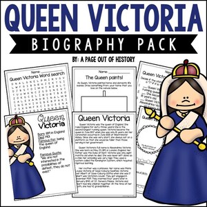 Queen Victoria Biography Unit Pack | 3-5 | Homeschool | Social Studies ...