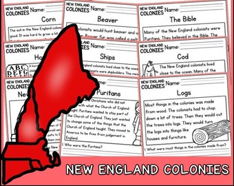 K-2 Reading Practice Worksheets, Southern Colonies Passages, Southern ...