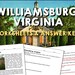 Williamsburg Virginia Reading Worksheets and Answer Keys, Colonial ...
