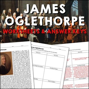 James Oglethorpe Reading Worksheets and Answer Keys | 6-12 | Homeschool ...