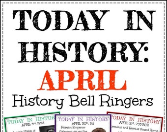 August Today in History Bell Ringers | 6-12 | Homeschool | American ...