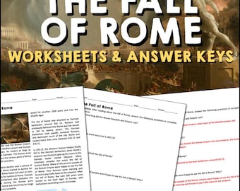 The Fall of Rome Reading Worksheets, History Passages With Questions ...