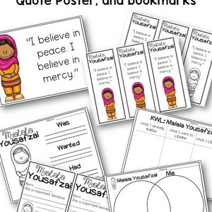 Malala Yousafzai Biography Unit Pack | 3-5 | Homeschool | Social ...