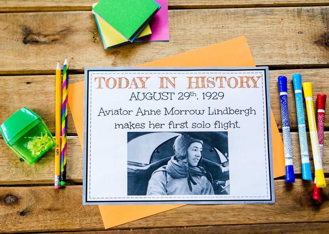 August Today in History Bell Ringers | 6-12 | Homeschool | American ...