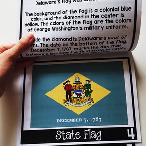 Delaware 3rd-5th Grade State Lesson | Symbols, Map, Flag, Reading ...