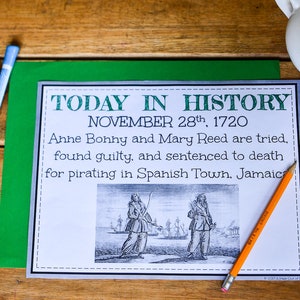 Today in History Bell Ringers Bundle | 6-12 | Homeschool | American ...