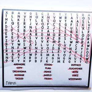 Oklahoma 3rd-5th Grade State Lesson | Symbols, Map, Flag, Reading ...