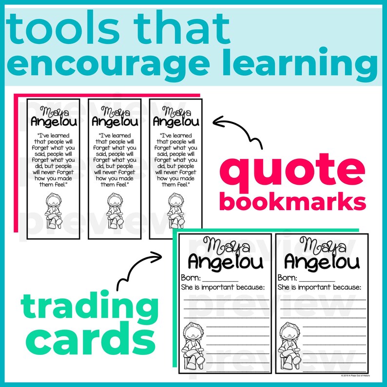 Upper Elementary Reading Activities | Maya Angelou Printable Biography ...