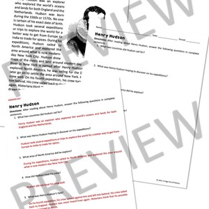 James Oglethorpe Reading Worksheets and Answer Keys | 6-12 | Homeschool ...