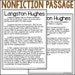 Langston Hughes Biography Unit Pack | 3-5 | Homeschool | Social Studies ...