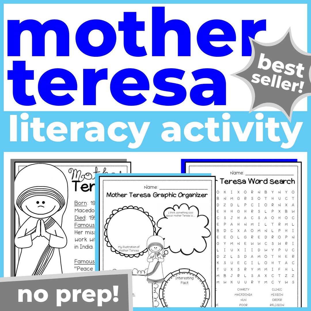 Mother Teresa Nonfiction Biography Unit | Reading, Writing, Assessment ...